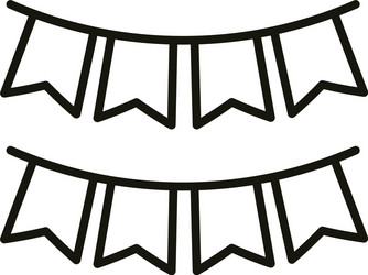 Bunting Outline Vector Images (over 3,300)