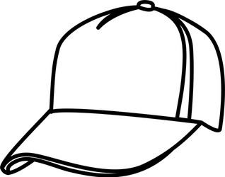 Outline cap Royalty Free Vector Image - VectorStock
