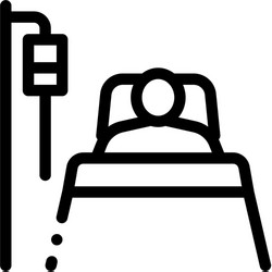 Patient in resuscitation icon glyph Royalty Free Vector