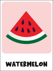 Pear flashcard Royalty Free Vector Image - VectorStock