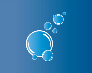 Bubble logo template icon Royalty Free Vector Image