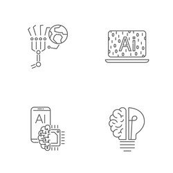 Ai tools logo set Royalty Free Vector Image - VectorStock