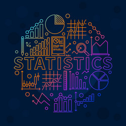 Abstract particle line graph statistics and data Vector Image