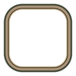 Ethnic frame rectangular border Royalty Free Vector Image