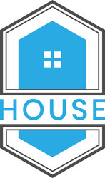 Letters gh guest house logo design concept Vector Image