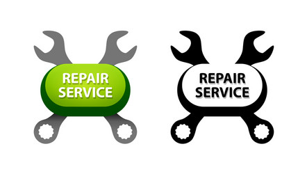 Emblem of auto repair service as coat arms Vector Image