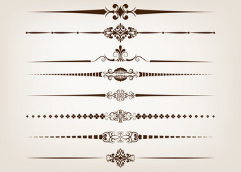 Ornamental rules design Royalty Free Vector Image