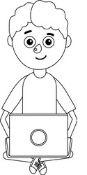 Boy Computer Vector Images (over 21,000)