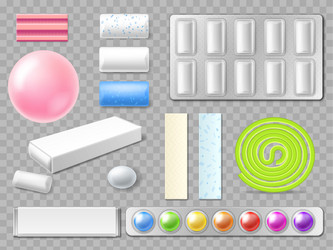 Realistic chewing gum Royalty Free Vector Image