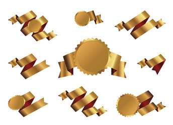 Golden Ribbons Vector Images (over 99,000)