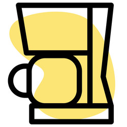 Coffee brewing auto drip electric device Vector Image