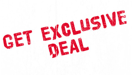 Get exclusive deal rubber stamp Royalty Free Vector Image