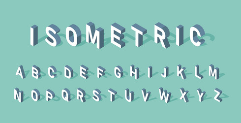 3d Isometric Font Vector Images (over 5,100)