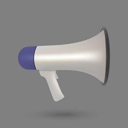Megaphone on beige background Royalty Free Vector Image