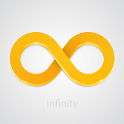 Infinity bike logo design Royalty Free Vector Image