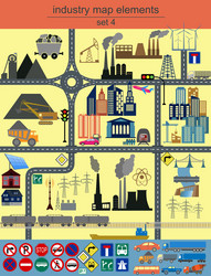 City map elements design Royalty Free Vector Image