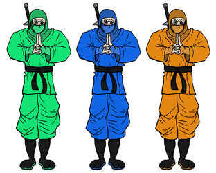 Ninja Chinese Symbol Vector Images (over 1,100)