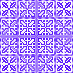 Hmong pattern seamless texture background blue Vector Image