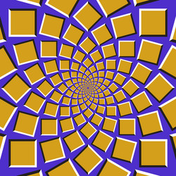 Optical illusion seamless pattern moving visual Vector Image