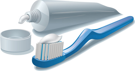 Toothpaste graphic design element isolated Vector Image