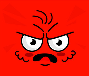 Furious emoticon Royalty Free Vector Image - VectorStock