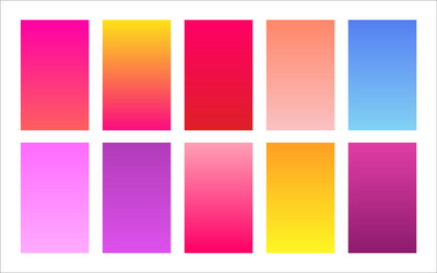 Exotic sunset colors palette Royalty Free Vector Image