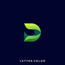 Abstract letter d technology logo Royalty Free Vector Image