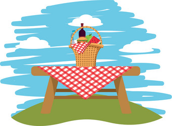 Picnic and food Royalty Free Vector Image - VectorStock