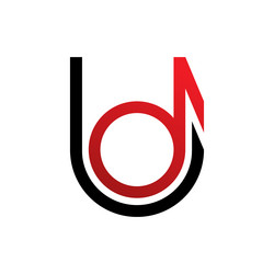 Abstract letter j musical note logo icon Vector Image