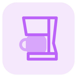 Coffee brewing auto drip electric device Vector Image