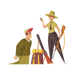 Forest Ranger Royalty Free Vector Image Vectorstock