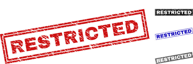 Textured access grunge watermarks with ribbon Vector Image