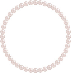 Pearl frame for making your photo or text Vector Image