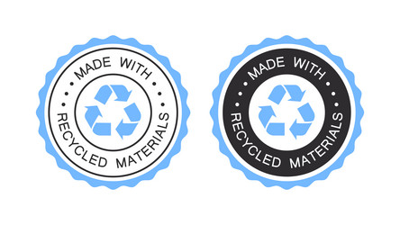 Recycled materials made from Royalty Free Vector Image