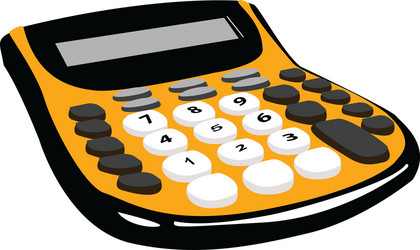 Calculator cartoon Royalty Free Vector Image - VectorStock