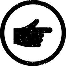 Index pointer grainy texture icon Royalty Free Vector Image