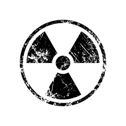 Distressed symbol green bug Royalty Free Vector Image