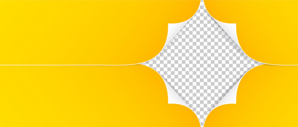 Realistic paper corners isolated on transparent Vector Image