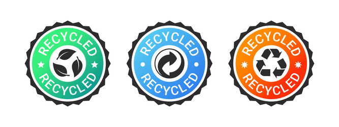 Recycled materials made from Royalty Free Vector Image
