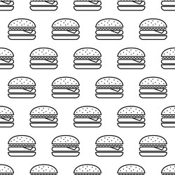 Burger Pattern Background Vector Images (over 3,700)