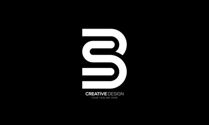 Letter b grow symbol creative monogram logo Vector Image