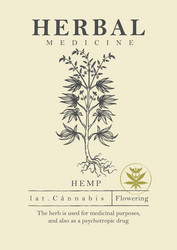 Botanical Hemp Vector Images (over 2,300)