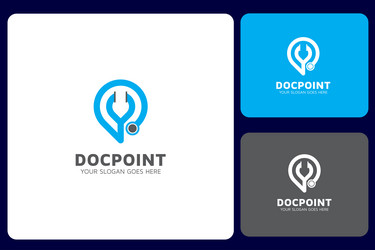 Teeth logo design template Royalty Free Vector Image