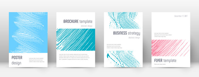 Cover page design template minimalistic brochure Vector Image