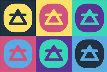 Pop art line air element symbol alchemy Royalty Free Vector