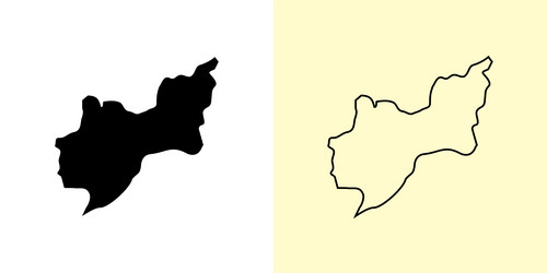 West java map indonesia asia filled and outline Vector Image