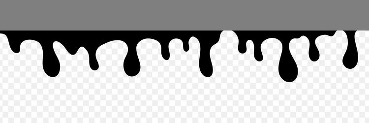 Liquid paint dripping white melt drop set white Vector Image