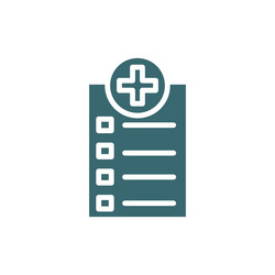Medical checklist icon outline checklist Vector Image