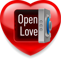 Love opens heart Royalty Free Vector Image - VectorStock
