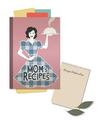 Cartoon recipe book Royalty Free Vector Image - VectorStock
